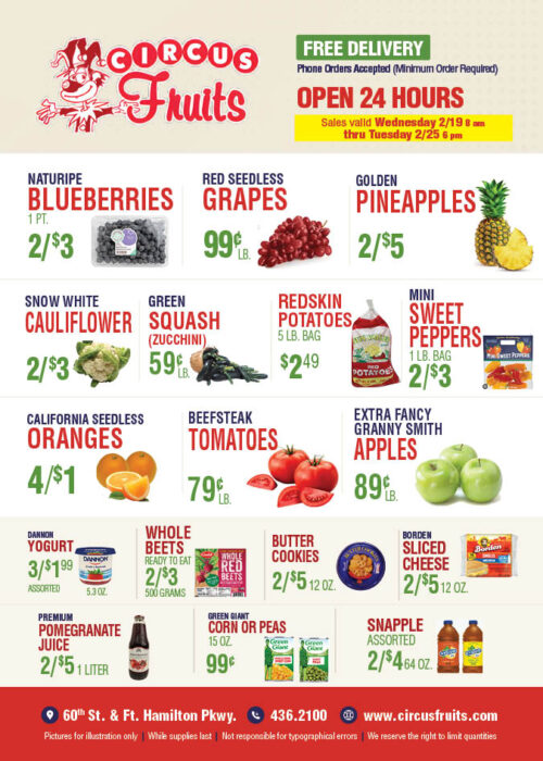 Weekly Specials | Circus Fruits | Brooklyns #1 Produce Supermarket ...