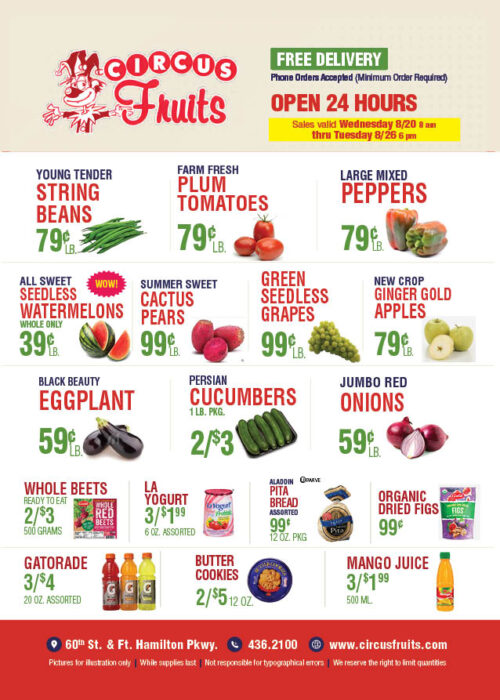Weekly Specials | Circus Fruits | Brooklyns #1 Produce Supermarket ...