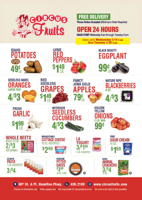 Weekly Specials | Circus Fruits | Brooklyns #1 Produce Supermarket ...