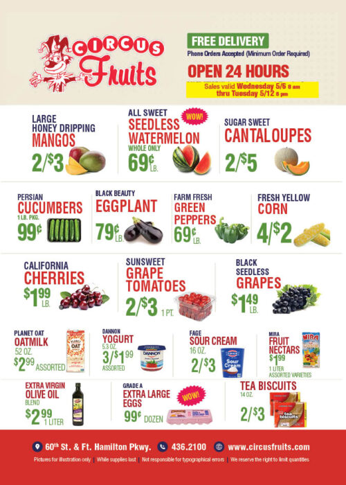 Weekly Specials | Circus Fruits | Brooklyns #1 Produce Supermarket ...